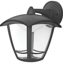 Luceco Outdoor LED Top Arm Coach Lantern Black 8W 640lm - Screwfix