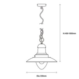 Quay Design Brim Ceiling Pendant Satin Nickel - Screwfix