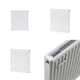 Flomasta 600mm x 600mm 2736BTU White Type 21 Convector Radiator - Screwfix