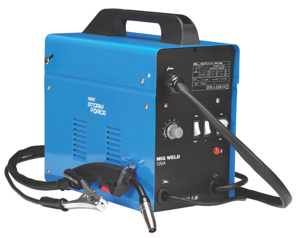 Draper 70051 50-120A Gasless MIG Welder 230V - Screwfix