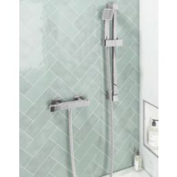 ETAL Ventura Rear-Fed Exposed Polished Chrome Thermostatic Bar Mixer ...