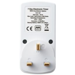 Masterplug TES7 Digital Plug-In & Plug-Through Programmable Timer ...