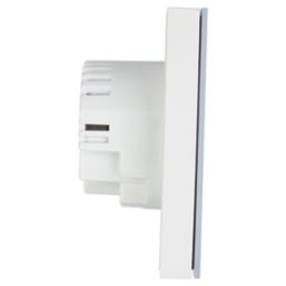 TCP 2-Gang 1-Way Smart Light Switch White - Screwfix