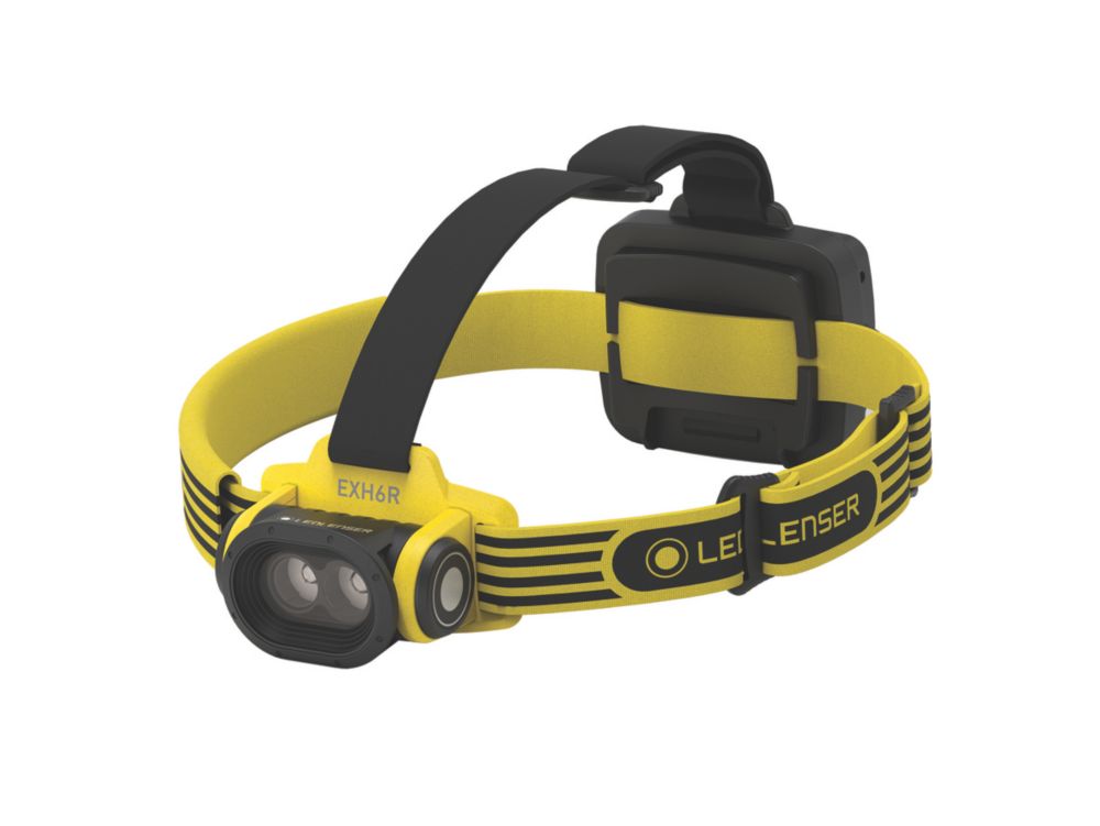 LEDlenser EXH6R Rechargeable LED ATEX Head Torch Black 250lm - Screwfix