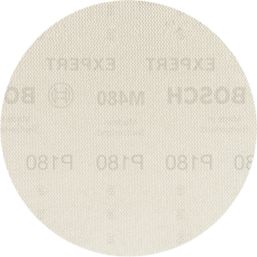 Bosch Expert M480 180 Grit Mesh Wood Sanding Nets 125mm 50 Pack - Screwfix