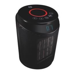 TCP 2000W Electric Portable Oscillating PTC Heater Black - Screwfix