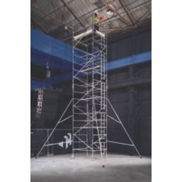 Boss 1450 Ladderspan 3T Double Depth Top Grade Aluminium Tower 1.2m x 1 ...