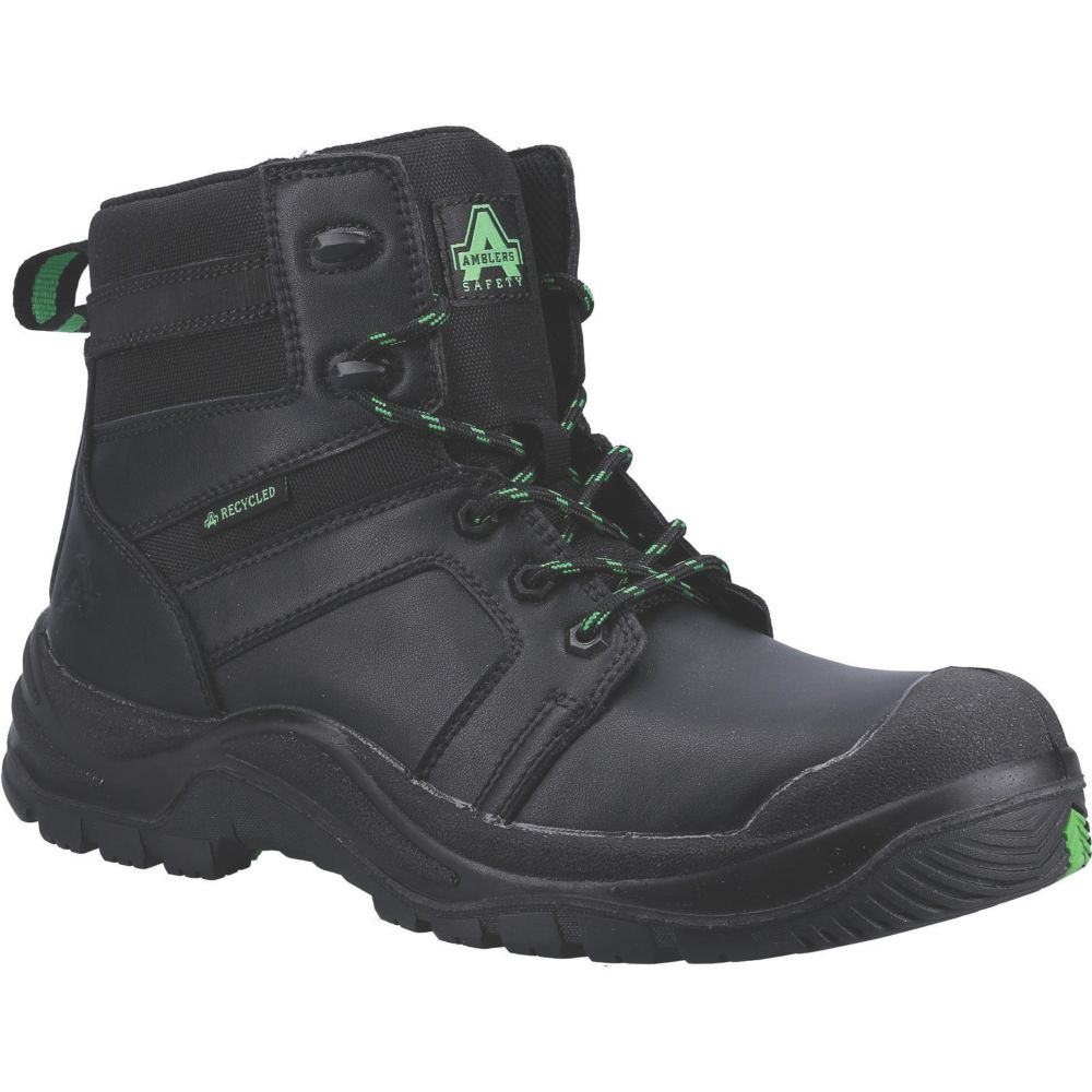 Amblers 502 Size 6.5 Black Safety Boots - Screwfix