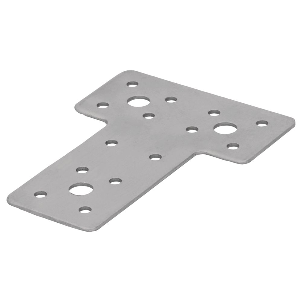 Magnodur Nailing Plates T-Type Matt Steel 70mm x 40mm x 80mm 10 Pack ...
