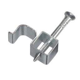 Vimark Fire Rated Cable Clips 2.5mm² Silver 100 Pack - Screwfix