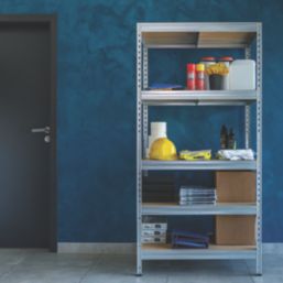 Essentials 5-Tier Metal Garage Shelving Unit 900mm x 600mm x 1800mm ...