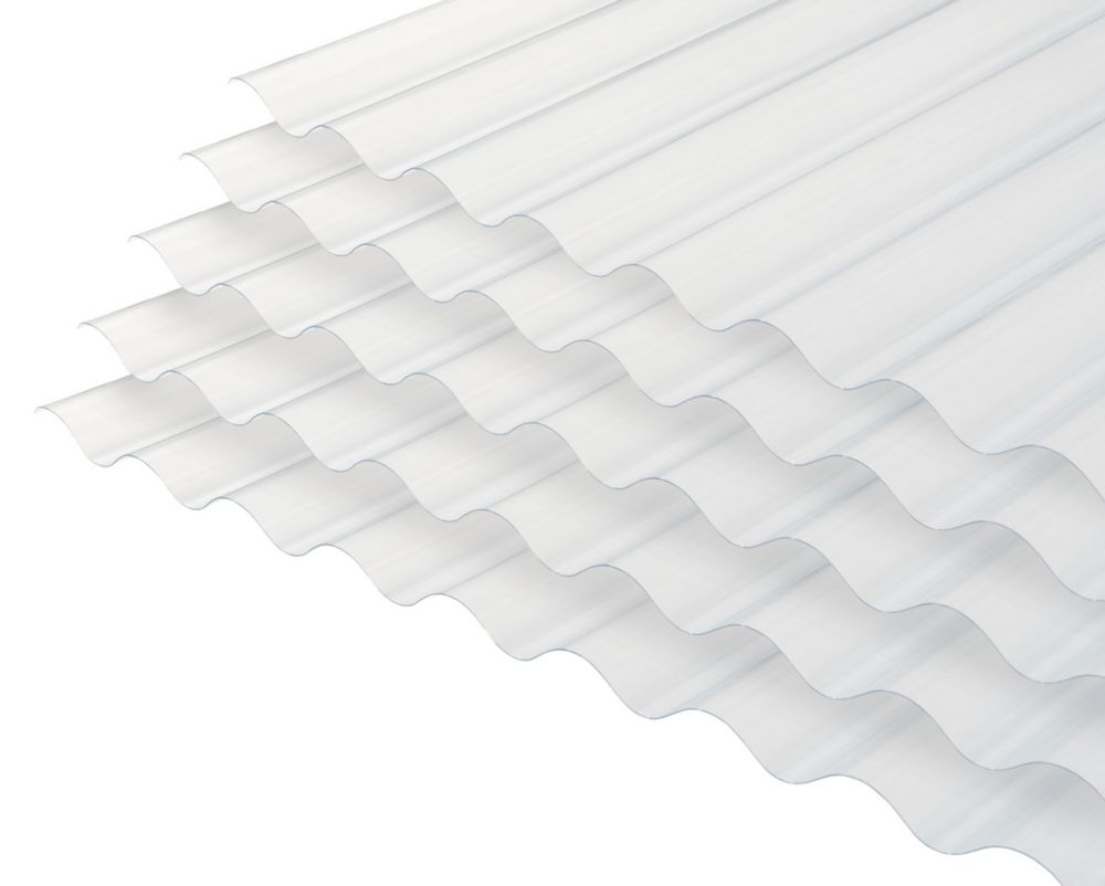Radmat Building Materials Corrugated PVC Roof Sheet Clear 1525mm x 0 ...