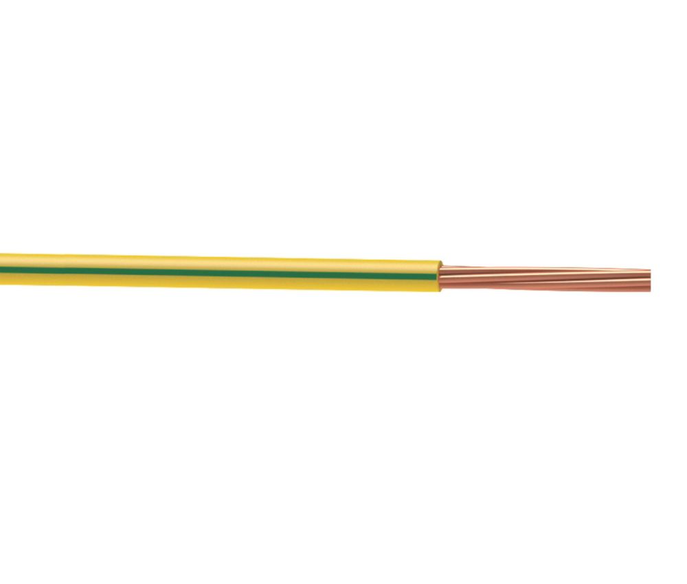 Time 6491X Green/Yellow 1-Core 16mm² Conduit Cable 50m Drum - Screwfix