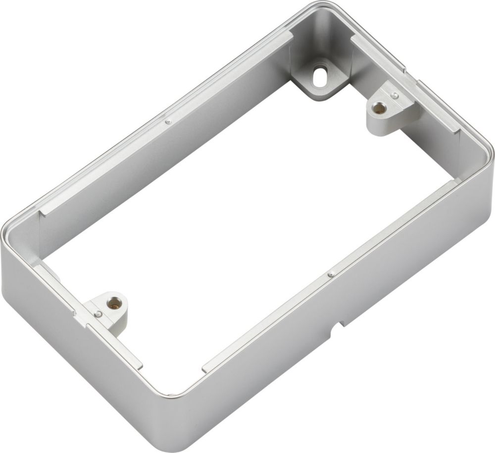 Knightsbridge 2-Gang Grey Surface Box Spacer 32mm - Screwfix