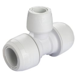 Hep2O Plastic Push-Fit Reducing Keyless Tee 22mm x 22mm x 15mm 5 Pack ...