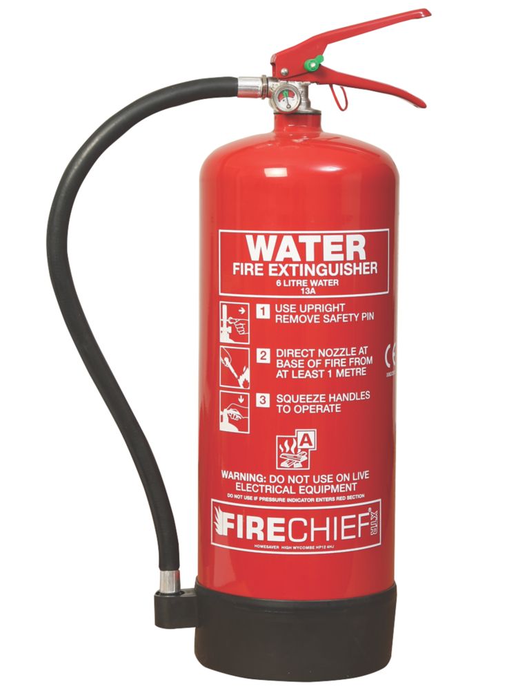 Firechief XTR Water Fire Extinguishers 6Ltr 20 Pack - Screwfix