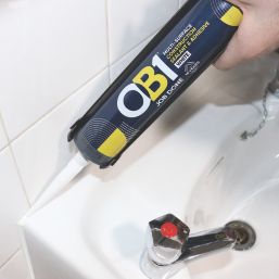 OB1 Multi-Surface Sealant & Adhesive White 290ml - Screwfix