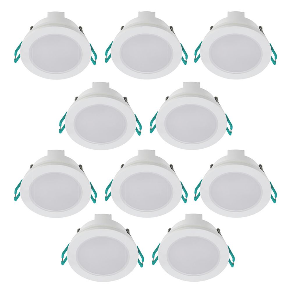 Sylvania SylSpot Neos Fixed LED Recessed Spotlight White 4.8W 420lm 10 ...