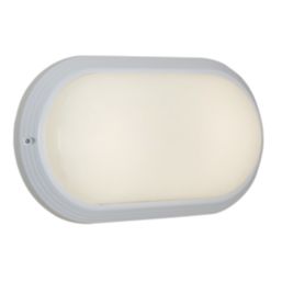4lite Outdoor Oval LED CCT Bulkhead White 17W 800lm - Screwfix