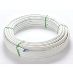 Wavin Tigris Press-Fit MLCP Pipe 25mm x 50m White - Screwfix