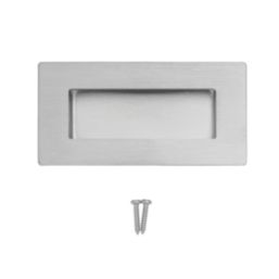 Eurospec Rectangular Flush Pull Handle 102mm Satin Stainless Steel ...