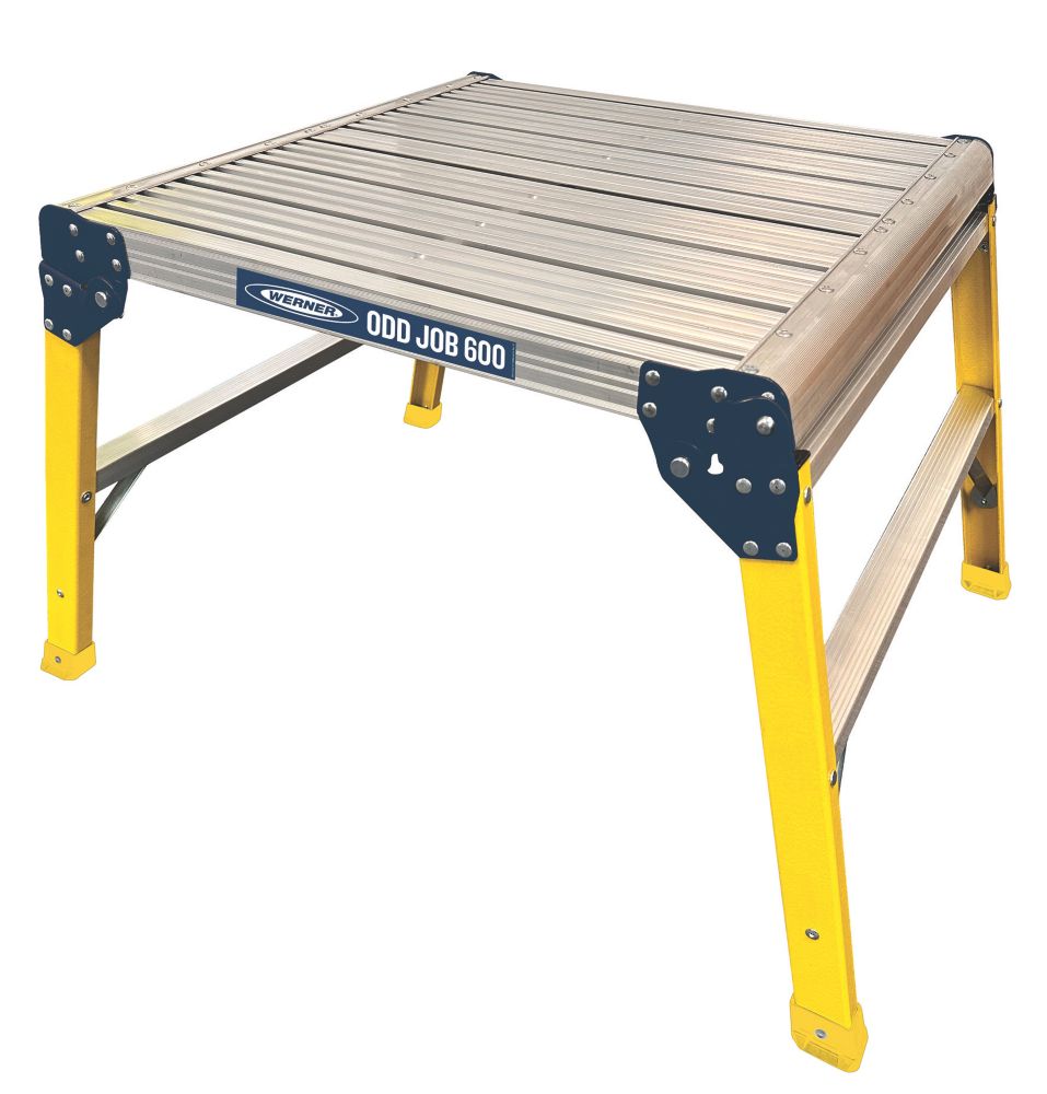 Werner Fibreglass 500mm x 0.6m Folding Work Platform - Screwfix