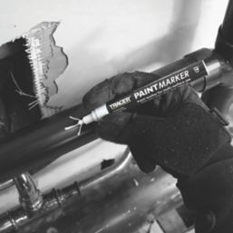 TRACER Thick Tip White Permanent Marker - Screwfix