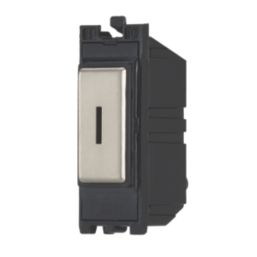 Contactum 20AX Grid SP Key Switch Brushed Steel with Black Inserts ...