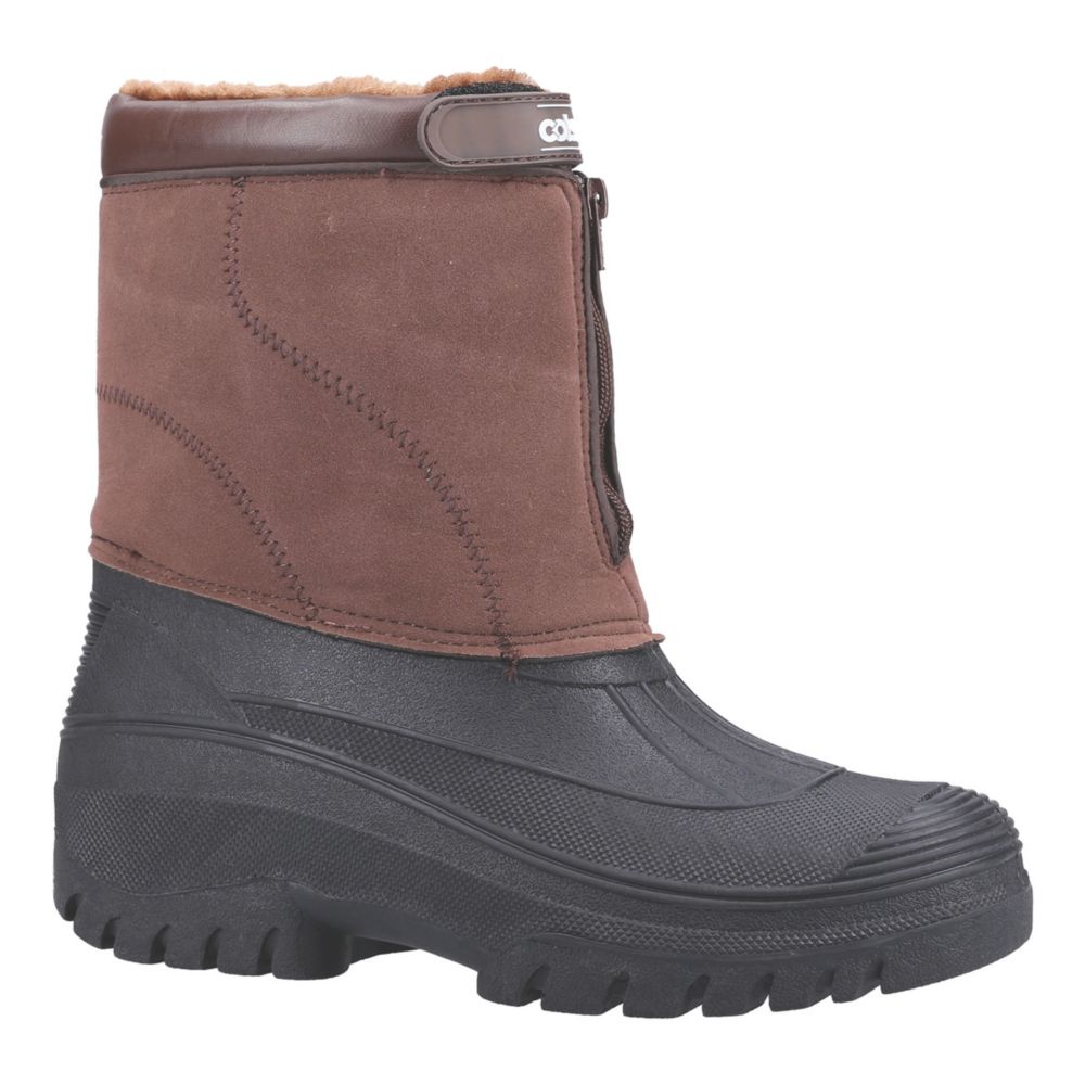 Cotswold Venture Size 3 Womens Brown Non Safety Wellies - Screwfix