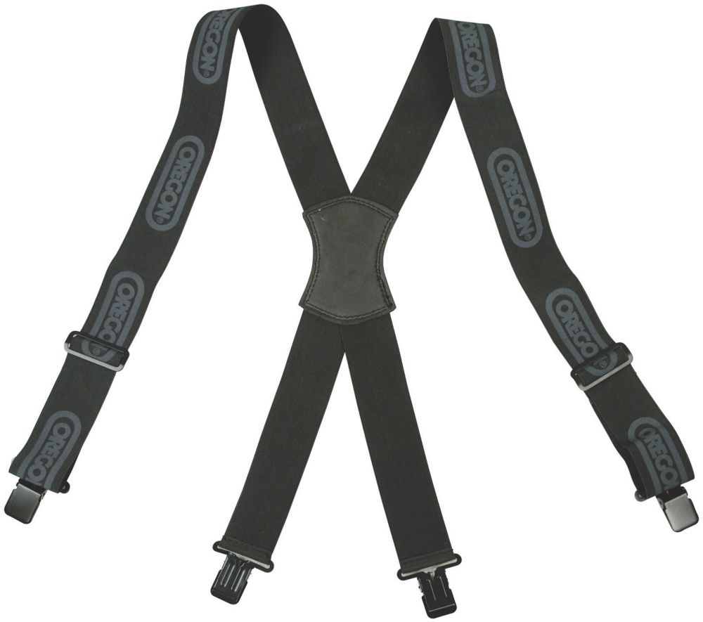 Oregon Logger Trouser Braces Black Metal Clip Attachment | Trouser ...