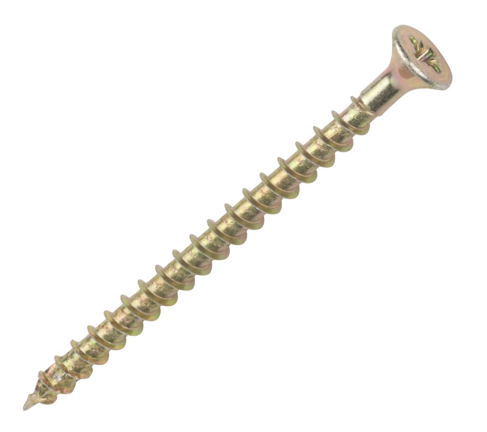 Spax PZ Countersunk Woodscrews 5mm x 80mm 200 Pack - Screwfix