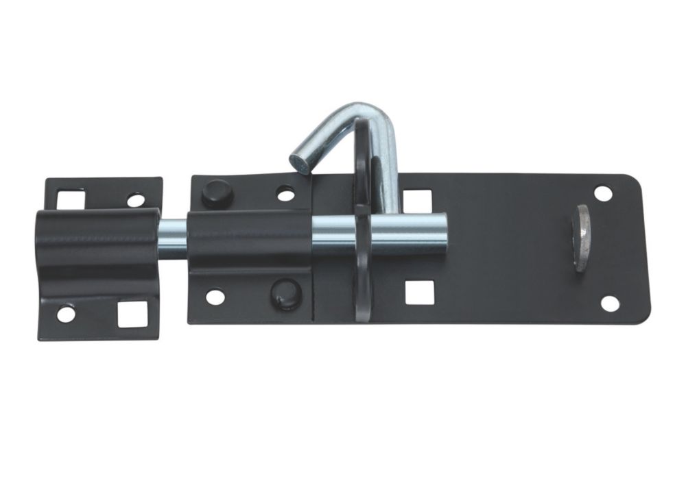 Smith & Locke Brenton Gate Bolt Black 76mm - Screwfix