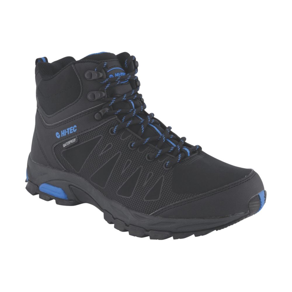 Hi-Tec Raven Mid Size 7 Black Waterproof Non Safety Work Boots - Screwfix