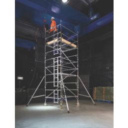 Boss Ladderspan 3T Double Depth Aluminium Tower 1.2m x 1.8m x 5.2m ...
