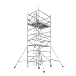 Boss Ladderspan 3T Double Depth Aluminium Tower 1.2m x 1.8m x 5.2m - Screwfix