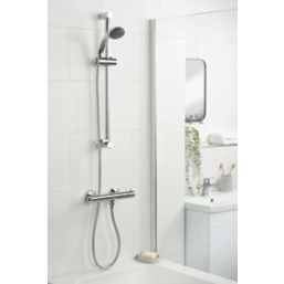 Bristan Zing Rear-Fed Exposed Chrome Thermostatic Mixer Shower - Screwfix