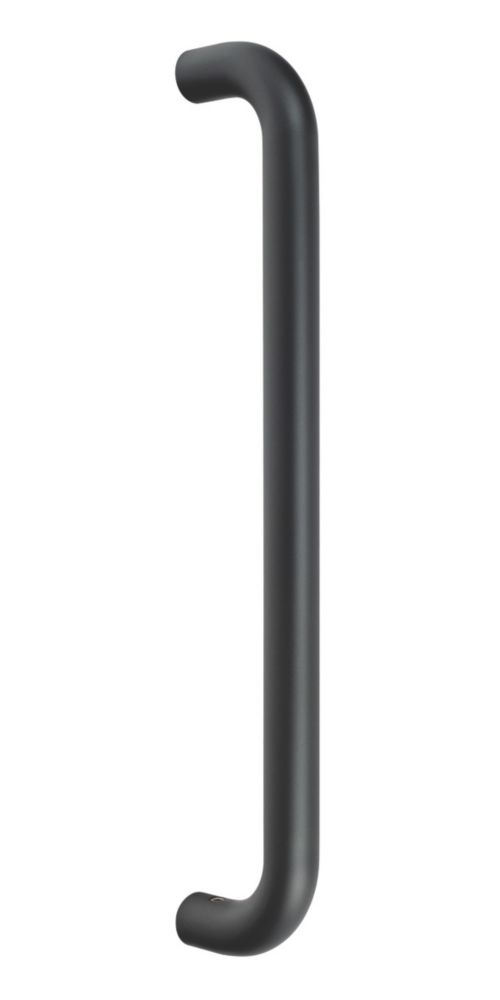 Eclipse Fire Rated Pull Handle Matt Black 19mm x 319mm - Screwfix