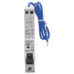 MK Sentry 6A 30mA Type A 1+N C Curve AFDD with RCBO - Screwfix