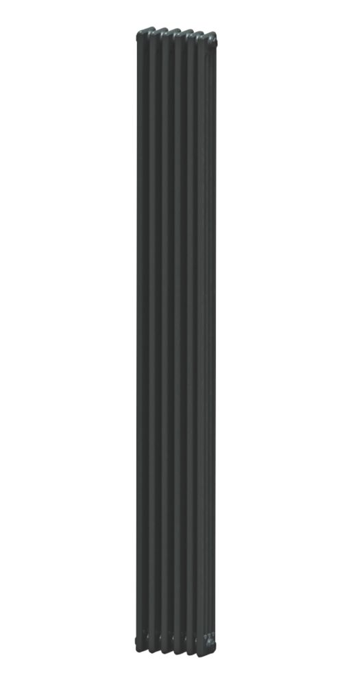 Acova 2000mm x 306mm 4794BTU Volcanic Vertical 4 Column Radiator - Screwfix