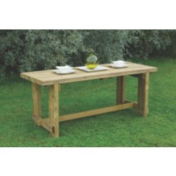 Forest Refectory Garden Table 1800mm x 700mm x 750mm - Screwfix