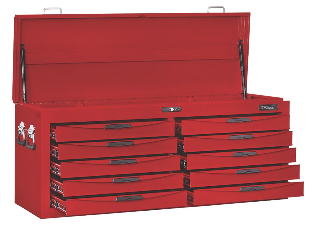 Teng Tools 8-Series 10-Drawer Top Box | Tool Chests | Screwfix.com