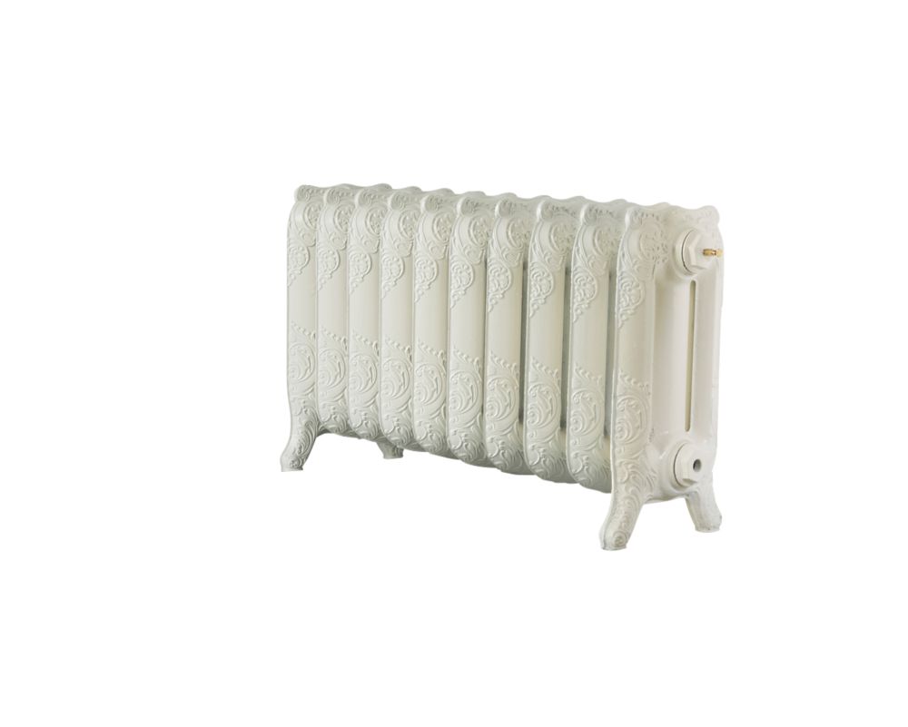 Arroll 470mm x 834mm 3070BTU Cream Cast Iron 3 Column Radiator - Screwfix