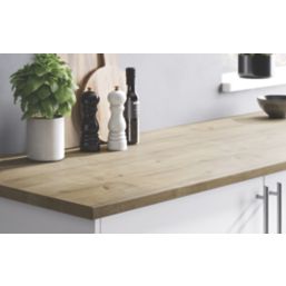 Pragma Oak Effect Laminate Kitchen Worktop 1800mm x 620mm x 28mm - Screwfix