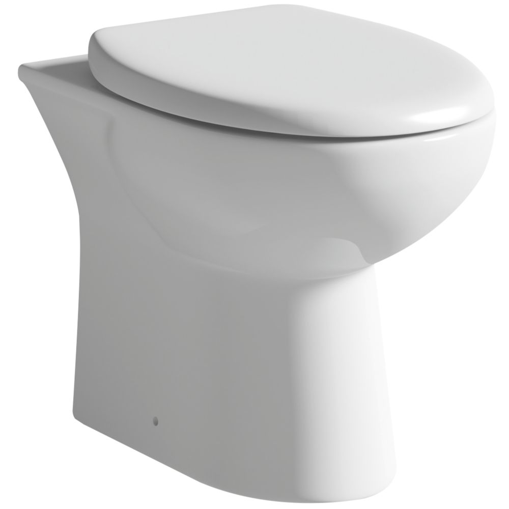 Grove Back-to-Wall Toilet Dual-Flush | Toilets | Screwfix.com