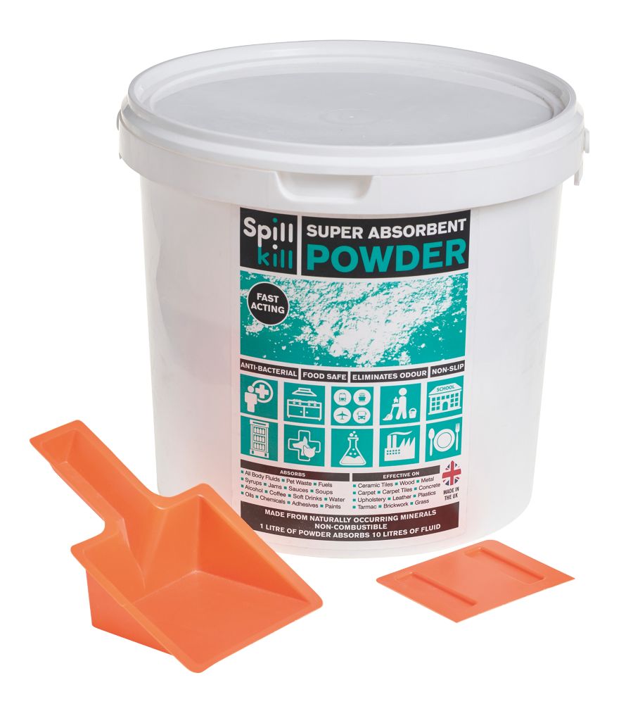 Spill Kill Super Absorbent Powder 5Ltr - Screwfix