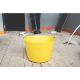 Red Gorilla Polyethylene Bucket Yellow 22Ltr - Screwfix