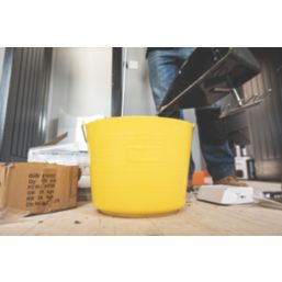 Red Gorilla Polyethylene Bucket Yellow 22Ltr - Screwfix