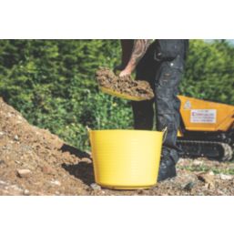 Red Gorilla Polyethylene Bucket Yellow 22Ltr - Screwfix