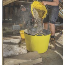 Red Gorilla Polyethylene Bucket Yellow 22Ltr - Screwfix