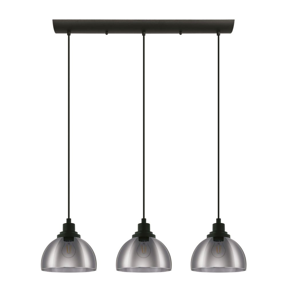 Eglo Beleser 3-Light Pendant Black - Screwfix